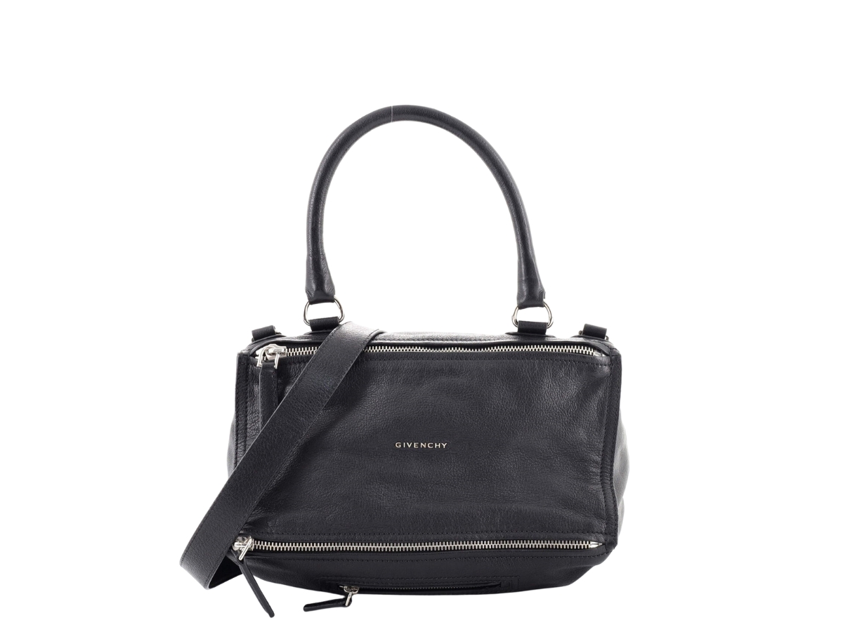 Givenchy Pandora Bag In Leather With Silver-Tone Hardware Black