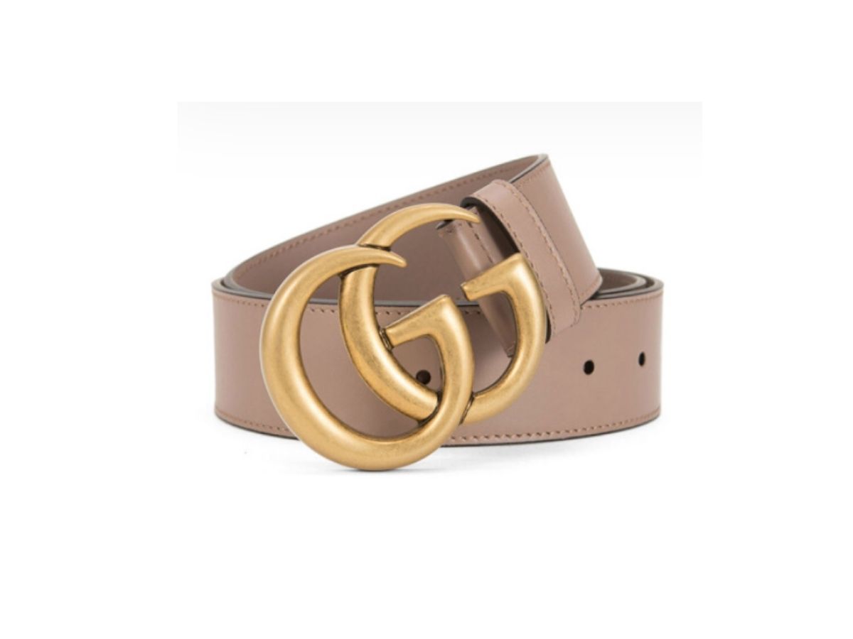 GUCCI DOUBLE G BUCKLE BELT Pink Shop Authentic at SASOM