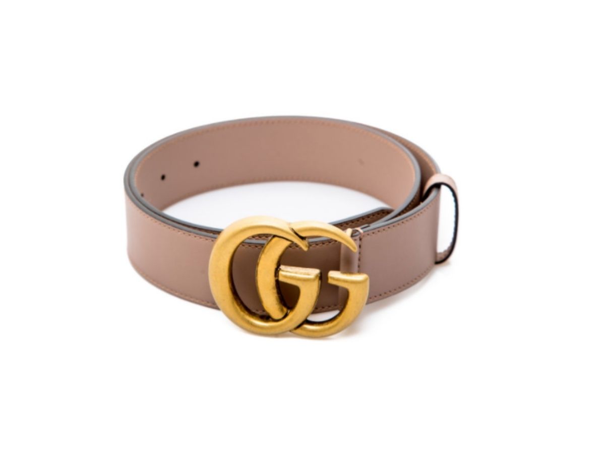 GUCCI DOUBLE G BUCKLE BELT Pink Shop Authentic at SASOM