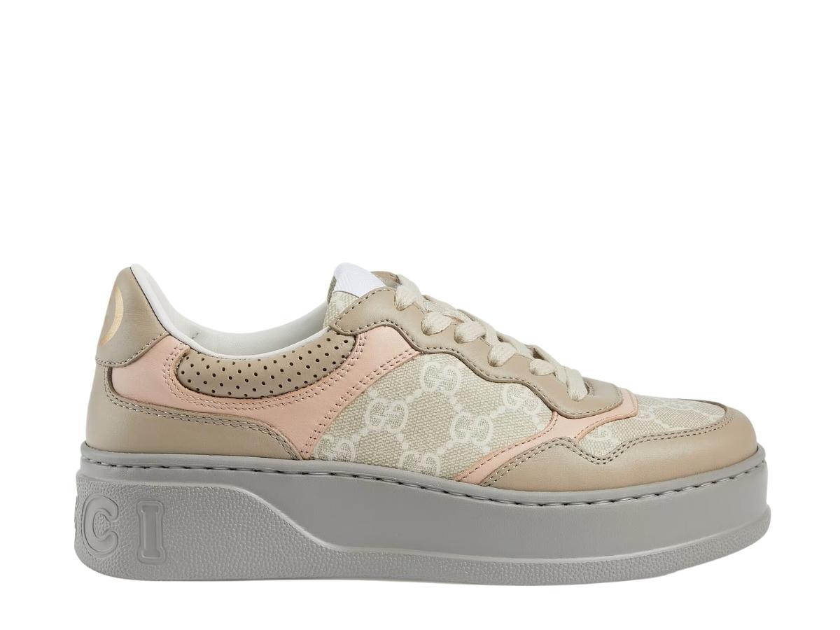 Gucci GG Sneakers White And Beige Supreme Canvas (W)