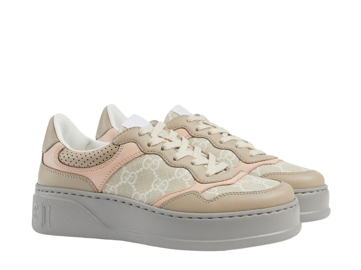 Gucci GG Sneakers White And Beige Supreme Canvas (W) | SASOM