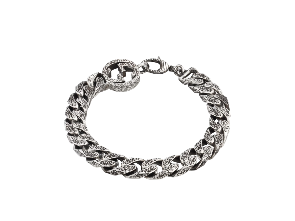 Gucci Interlocking G Chain Bracelet In 925 Sterling Silver