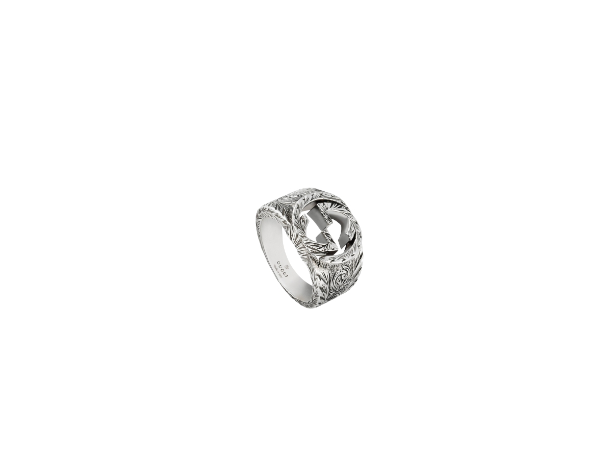 Buy Gucci Interlocking G Ring 925 Sterling Silver | SASOM