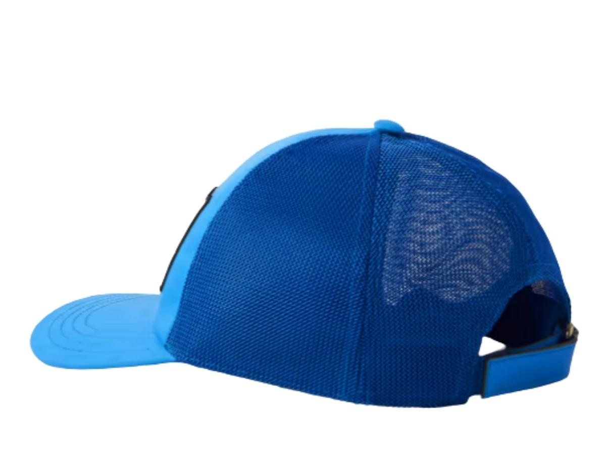 SASOM | เครื่องประดับ Gucci Logo Embroidered Mesh Cap Blue เช็คราคาล่าสุด