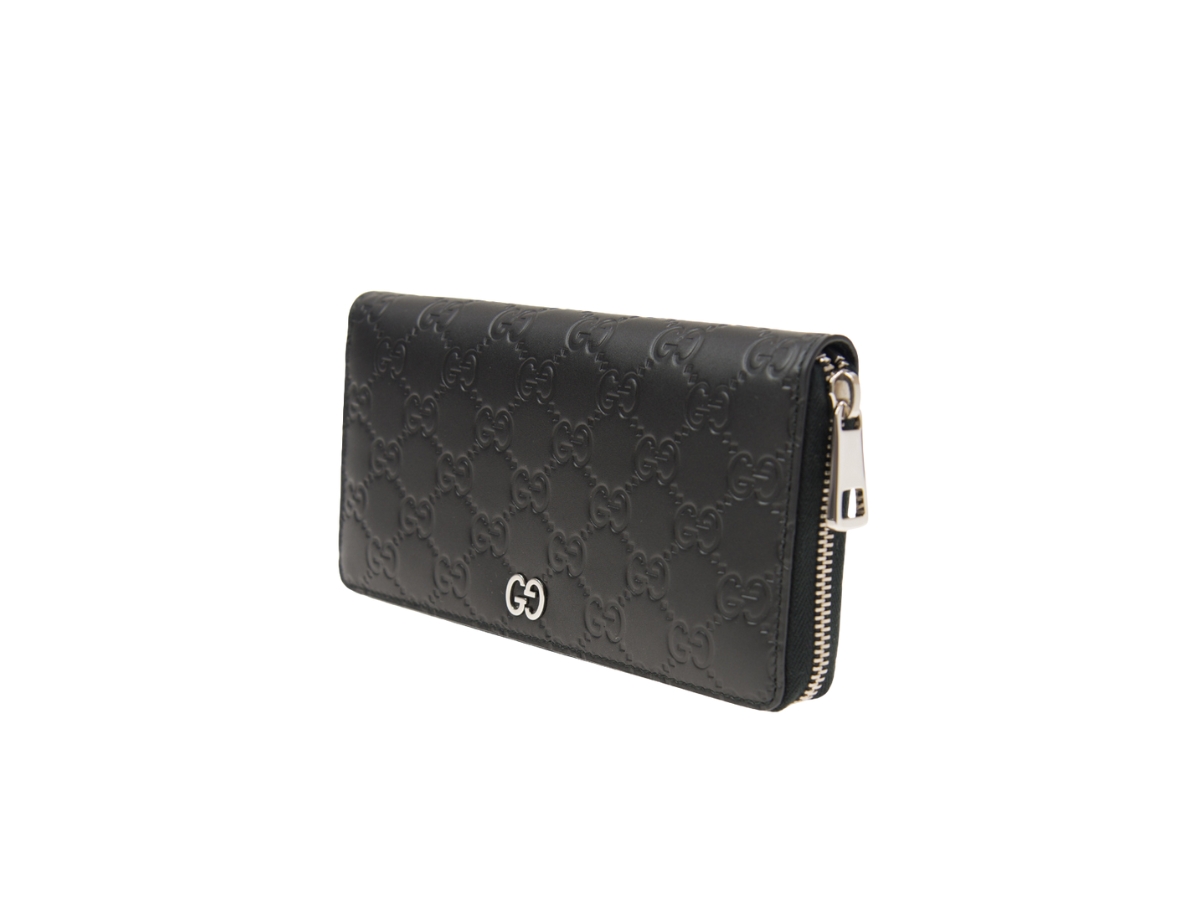 SASOM | bags Gucci Signature Zipped Long Wallet In Calfskin Leather ...