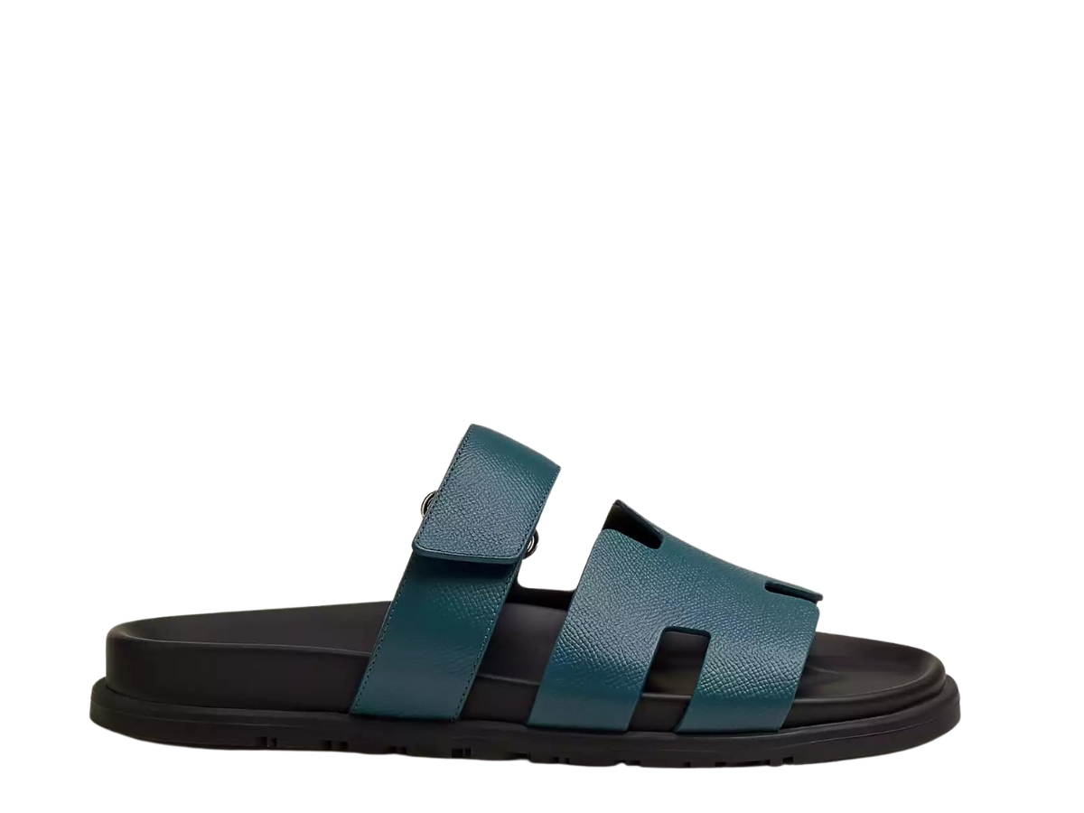 Hermes Chypre Sandal In Epsom Calfskin With Anatomical Rubber Sole And ...