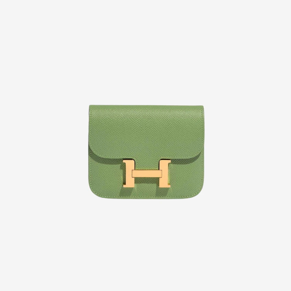 SASOM | bags Hermes Constance Slim Bicolor Wallet Evercolor & Gold Vert ...