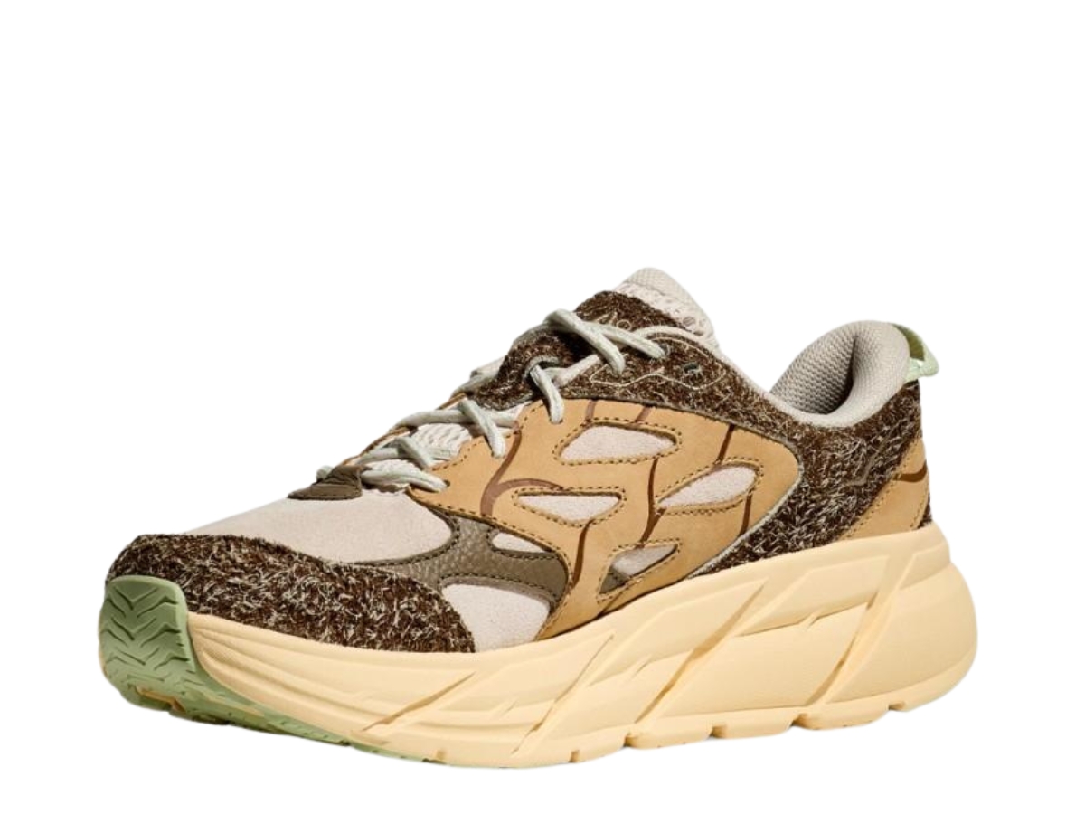 สนีกเกอร์ Hoka Clifton L Suede Tp Oat Milk Pollen | SASOM