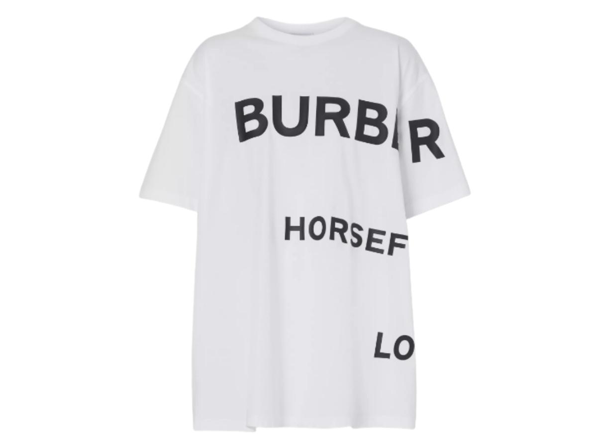 Burberry Horseferry Print Cotton Oversized T-shirt