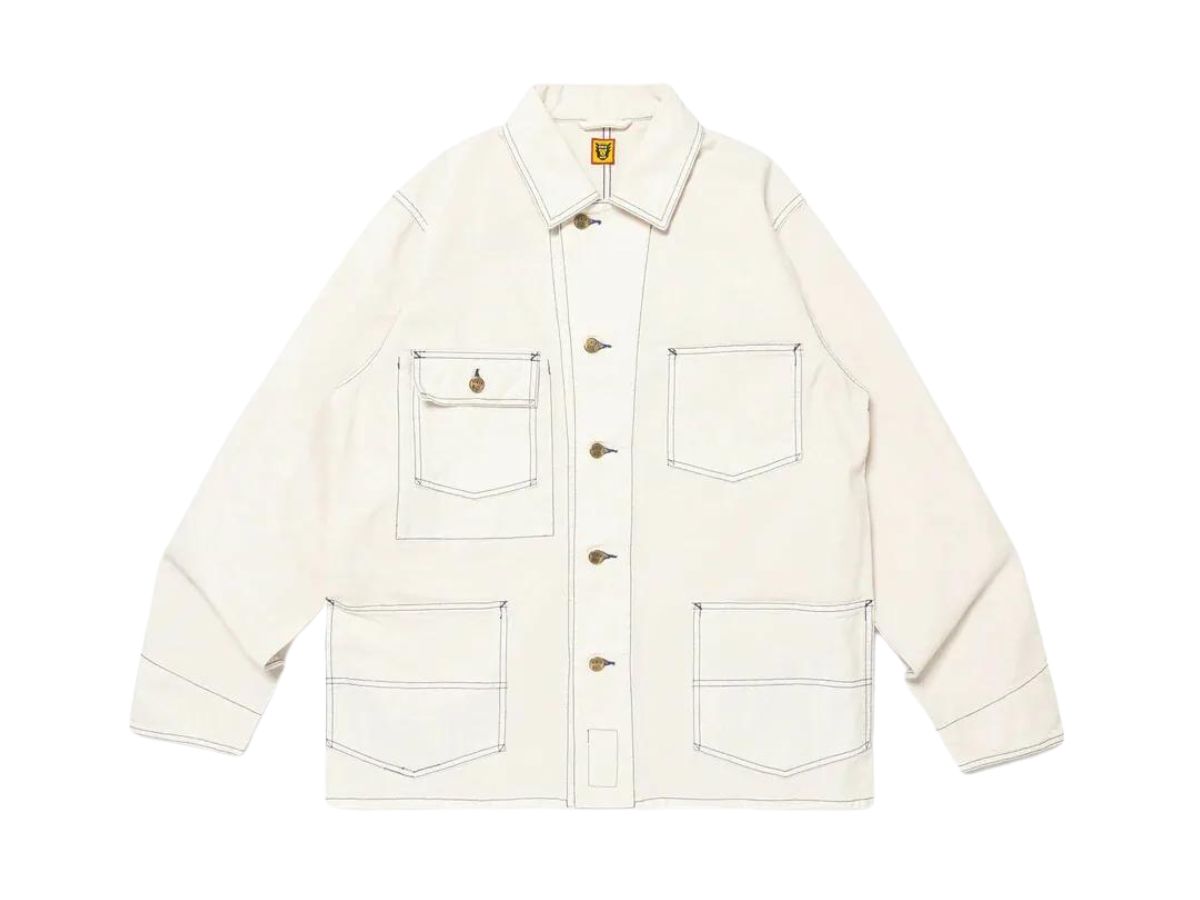 Buy Human Made Garment Dyed Coverall Jacket White | SASOM