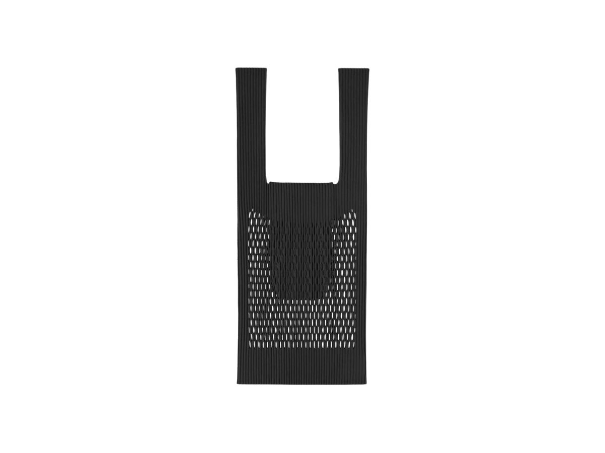 Issey Miyake Fine Knit Pleats Bag In Recycled Polyester Fabric Black