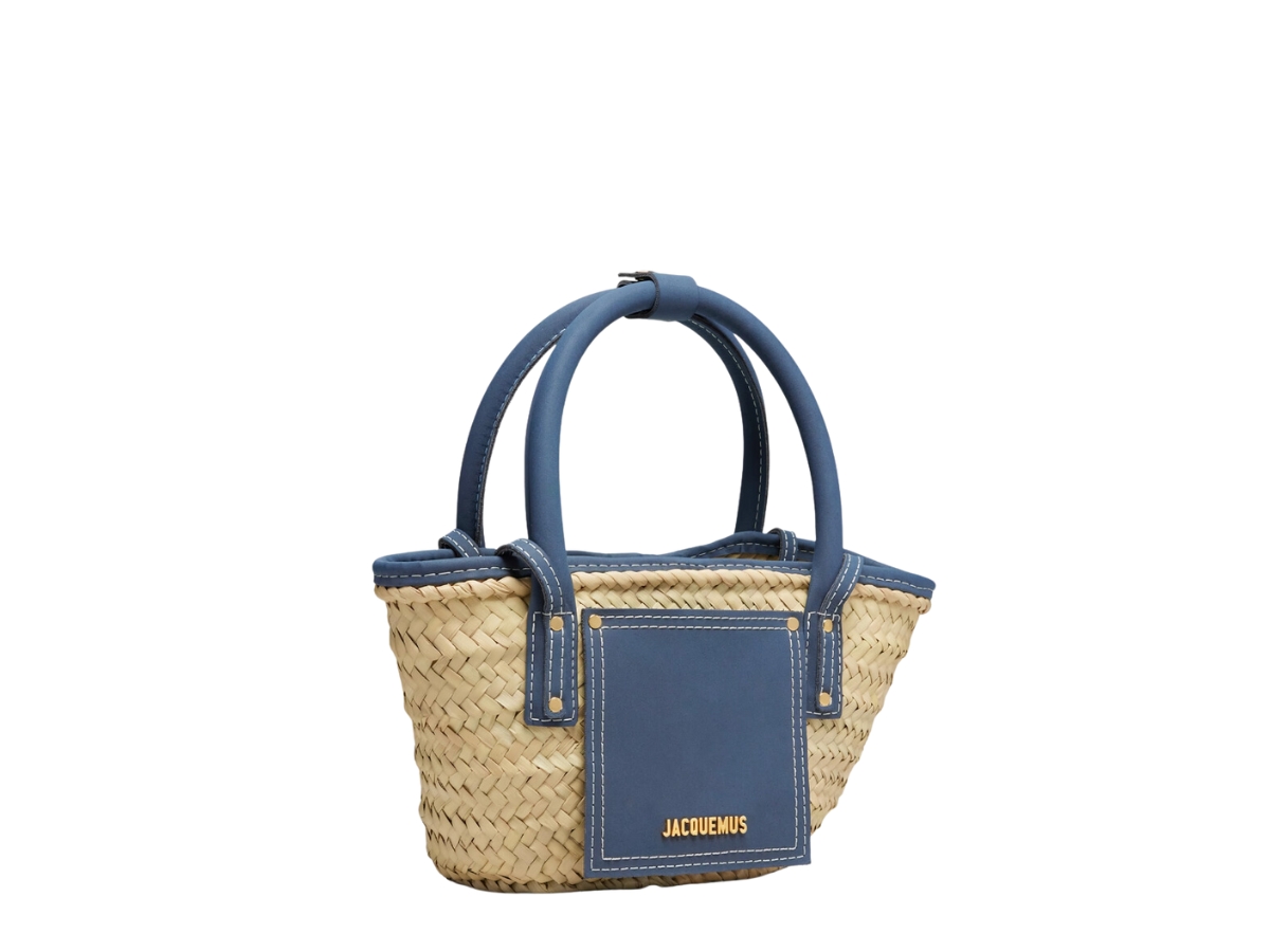 Jacquemus Le Petit Panier Soli Mini Beach Basket Bag In Palm Leaf And ...
