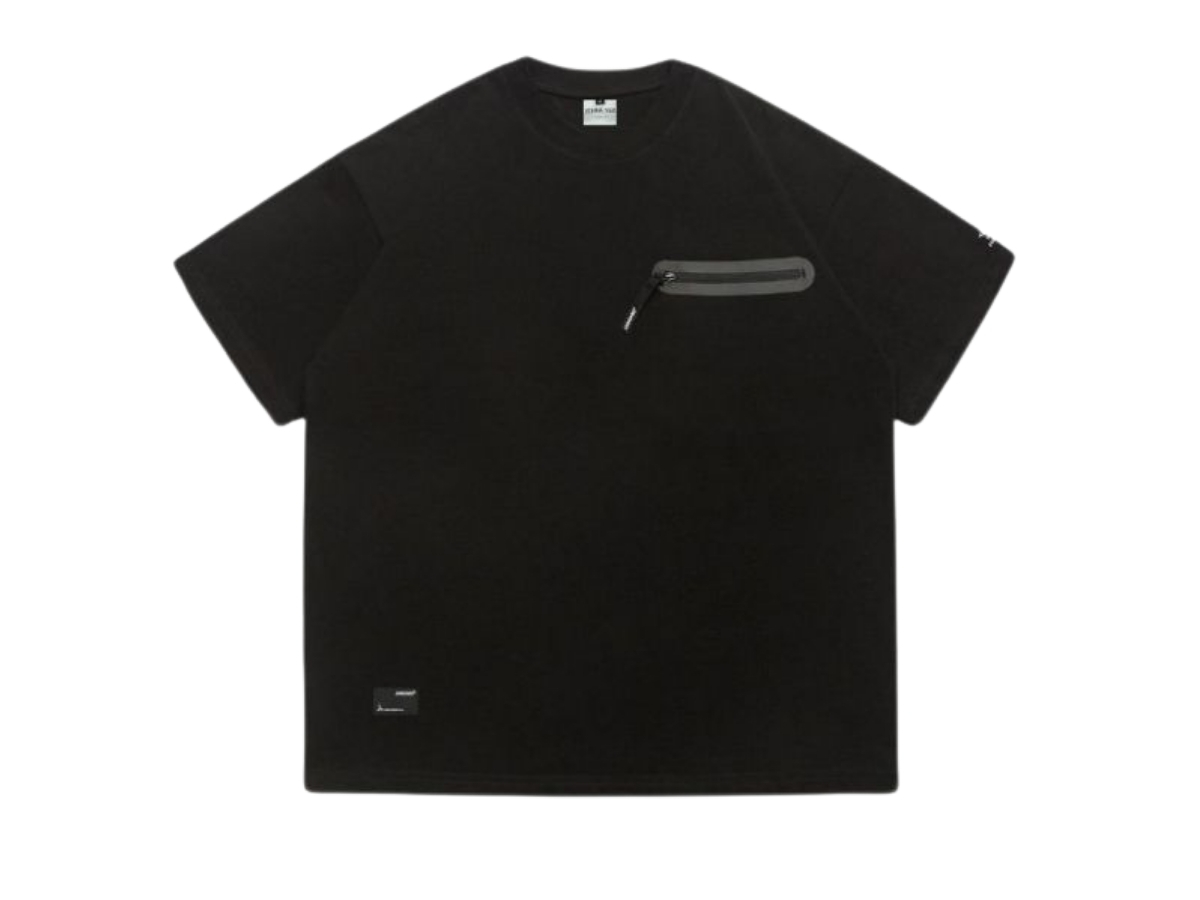 SASOM | apparel Jeera 168 Black Left Chest Zipper T-Shirt Check the ...