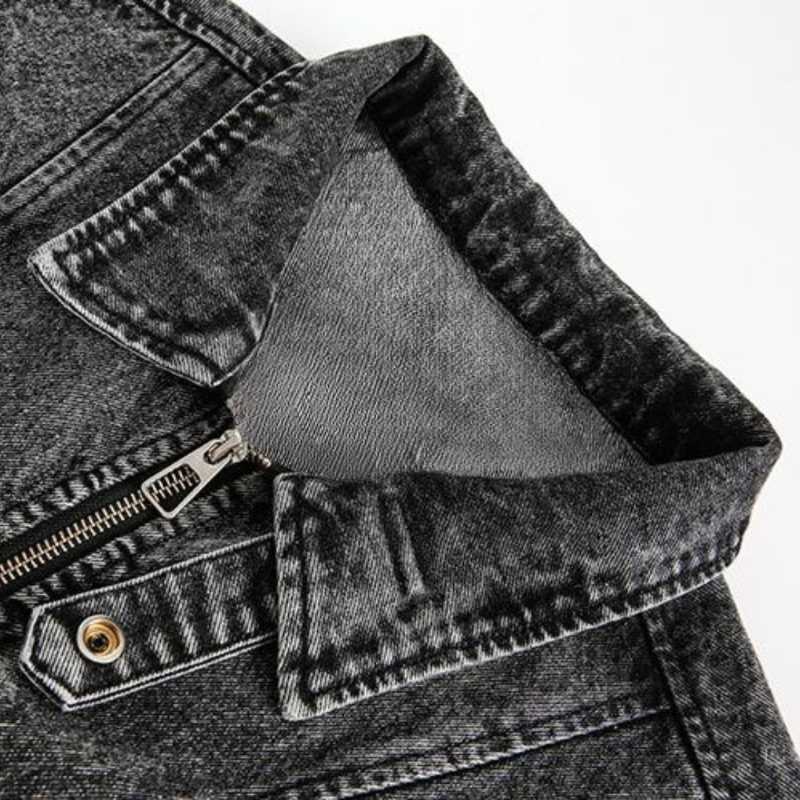 SASOM | apparel (พร้อมส่ง) Jeera168 Black Smog Denim Jacket Check the ...