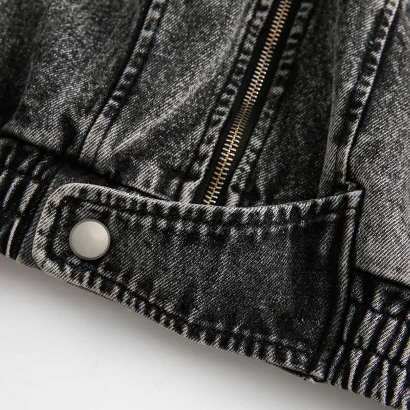 SASOM | apparel (พร้อมส่ง) Jeera168 Black Smog Denim Jacket Check the ...