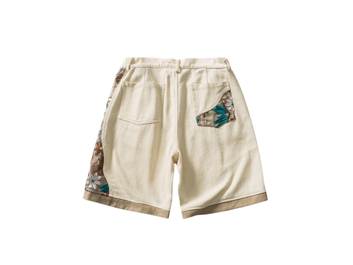 Buy Jeera 168 Floral Embroidered Short Pants | SASOM