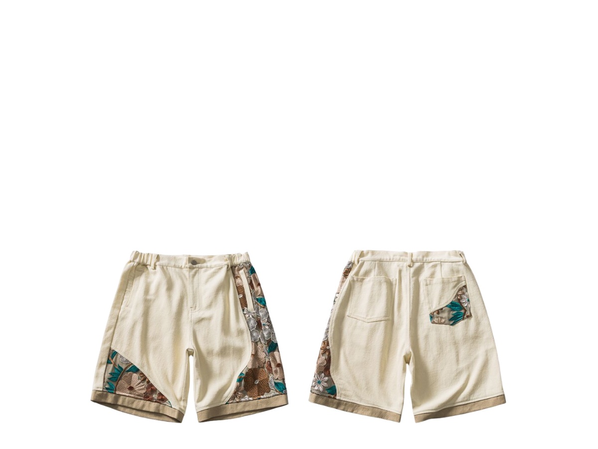 Buy Jeera 168 Floral Embroidered Short Pants | SASOM