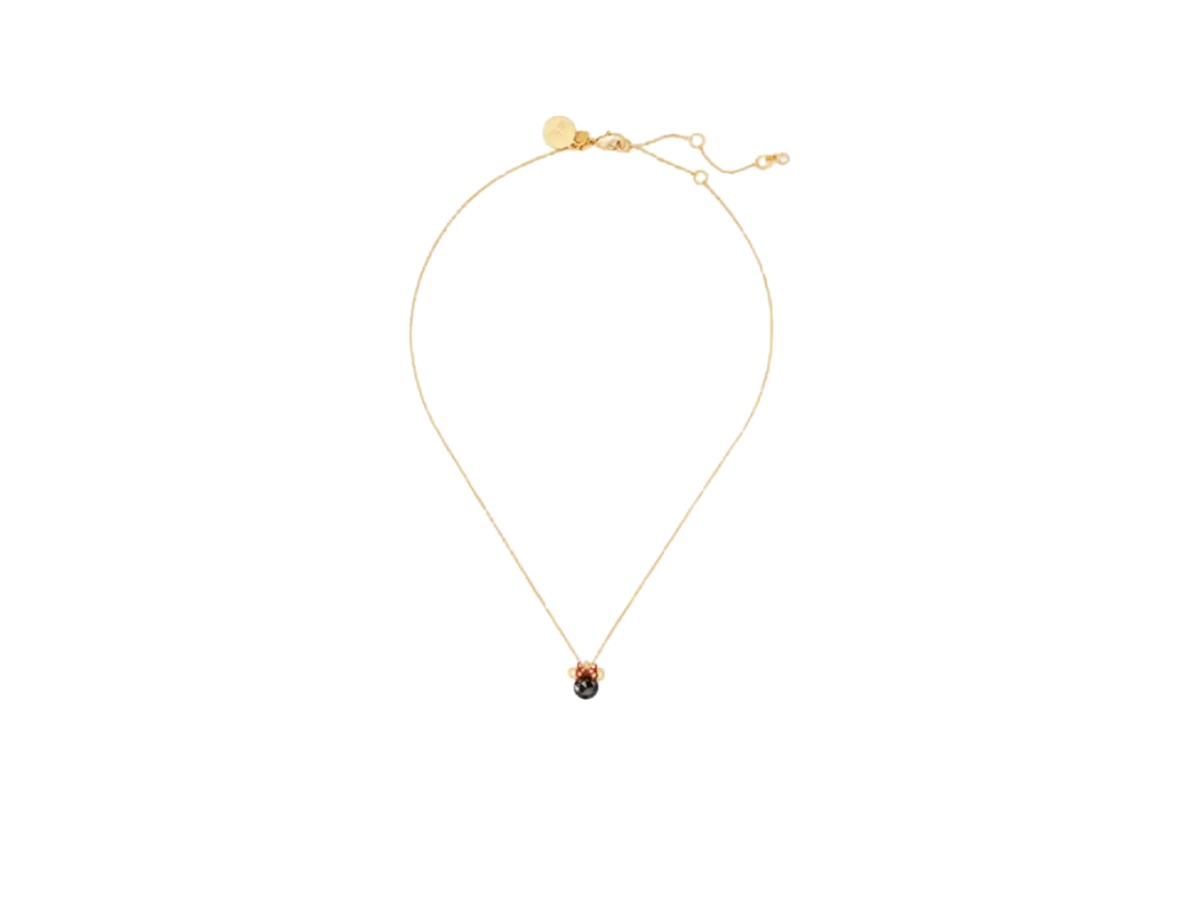 Katespade x Disney New York Minnie Pendant Necklace Black