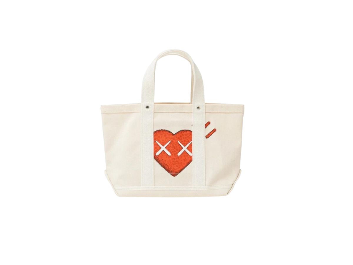 ช้อป KAWS x Human Made Small Tote Bag Whiteของแท้ที่ SASOM