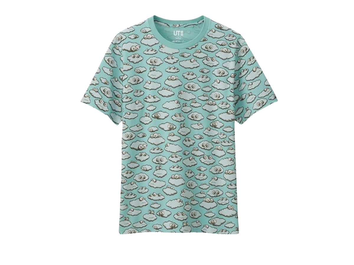 SASOM | เสื้อผ้า KAWS x Uniqlo All Over Clouds Tee Light Blue เช็คราคา ...