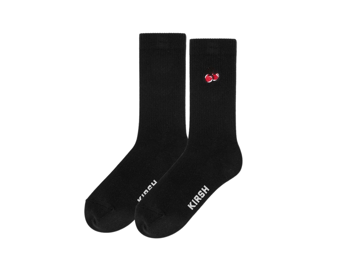 Buy KIRSH Cherry Logo Standard Socks Black | SASOM
