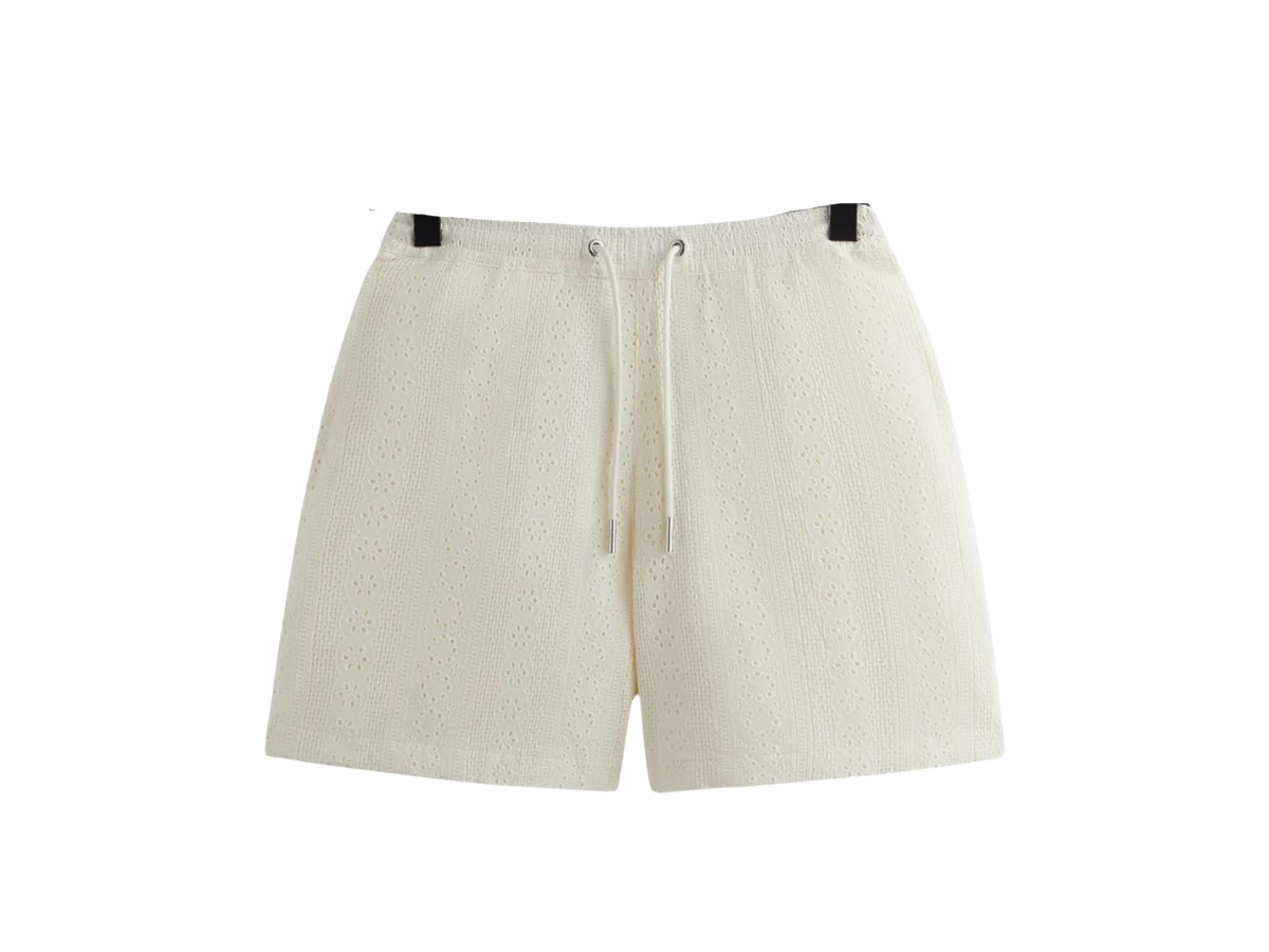 Buy Kith Cotton Eyelet Belmont Short Sandrift | SASOM