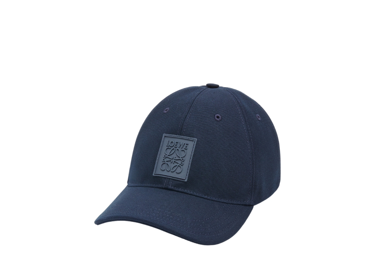 Loewe Patch Cap In Canvas Deep Navy Shop Authentic at SASOM
