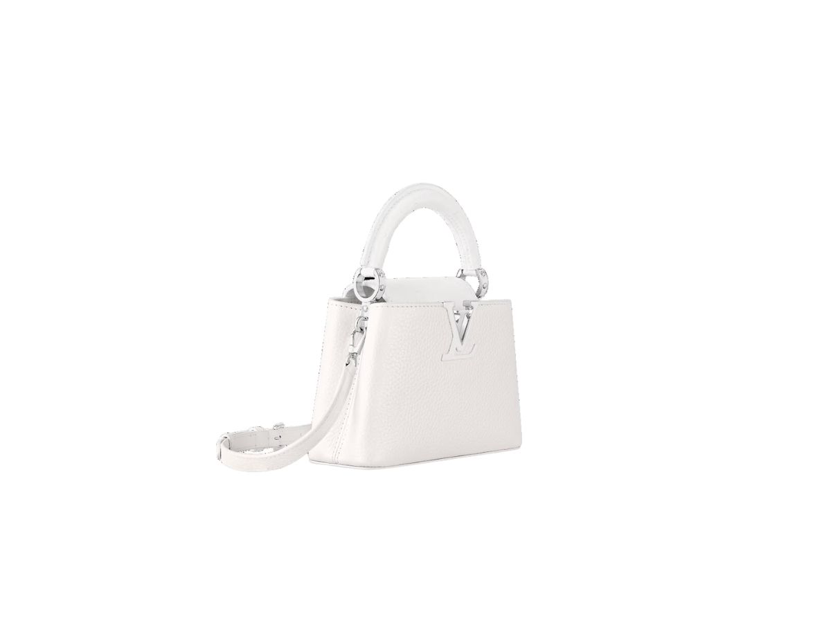 SASOM | กระเป๋า Louis Vuitton Capucines Mini In Snow White-Pearl ...