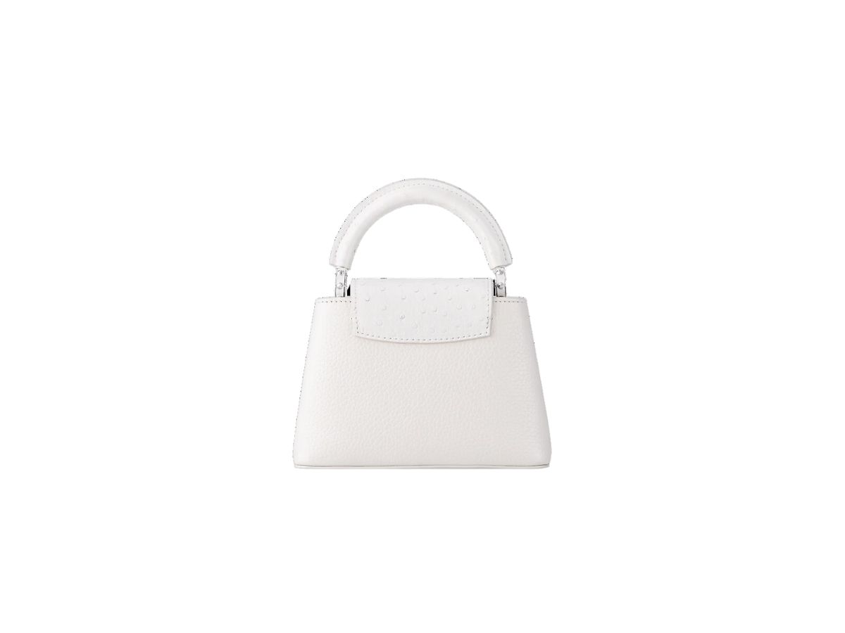 SASOM | bags Louis Vuitton Capucines Mini In Snow White-Pearl Taurillon ...