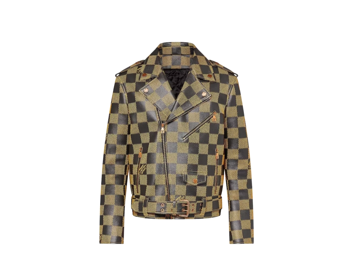 Louis Vuitton Damier Leather Perfecto Light Yellow | ของแท้