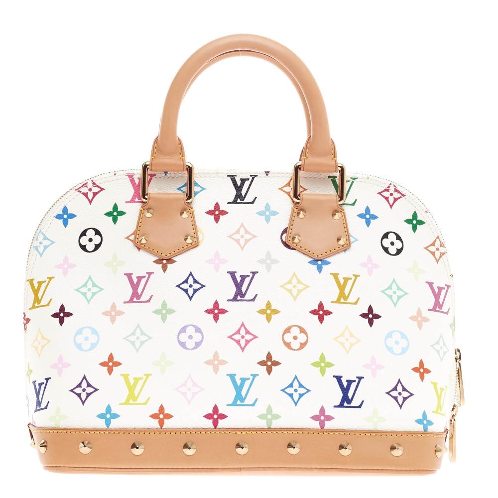Louis Vuitton x Takashi Murakami Alma Monogram PM White Multicolor