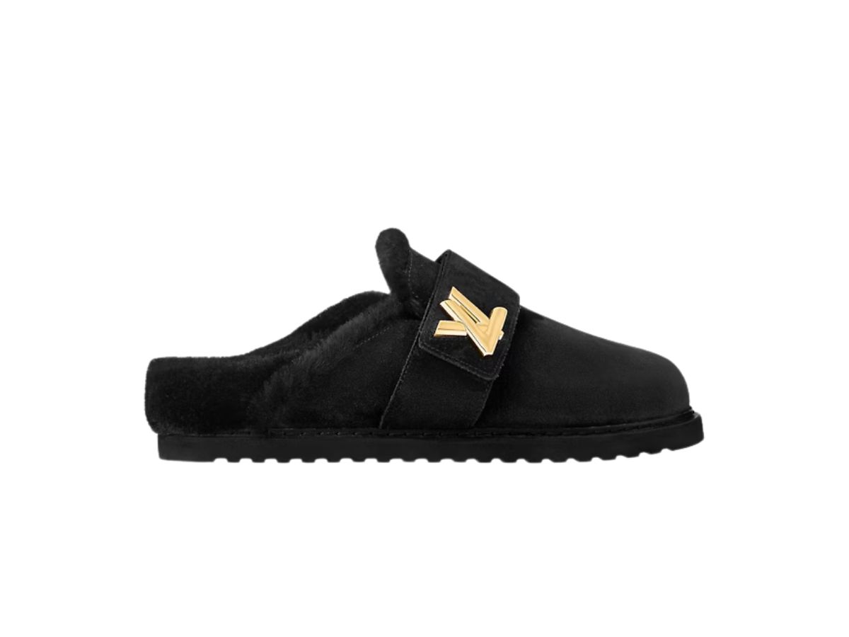 Louis Vuitton LV Cosy Flat Comfort Clog Suede Calf Leather And ...