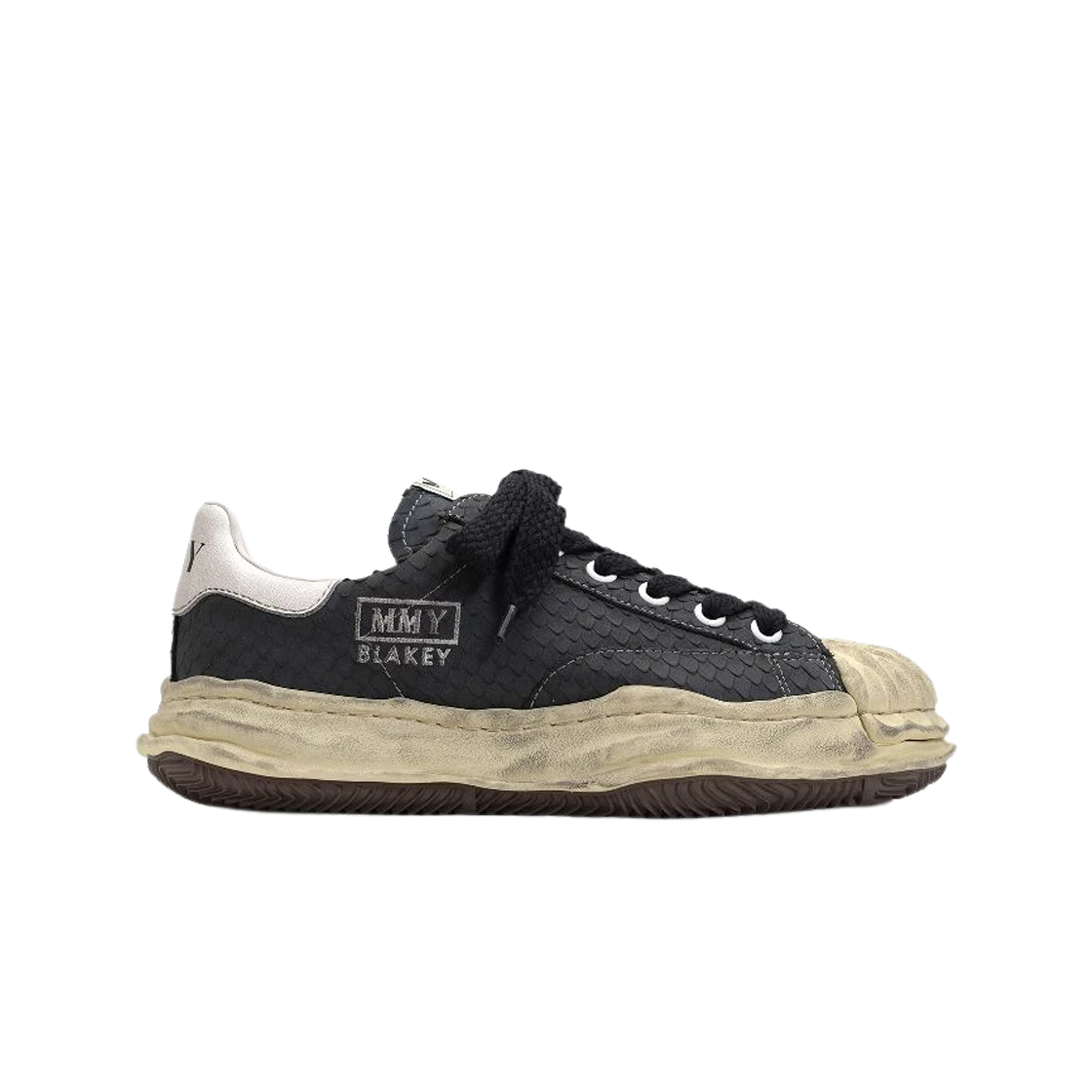 Maison Mihara Yasuhiro Blakey OG Sole Distressed Leather Low-top ...