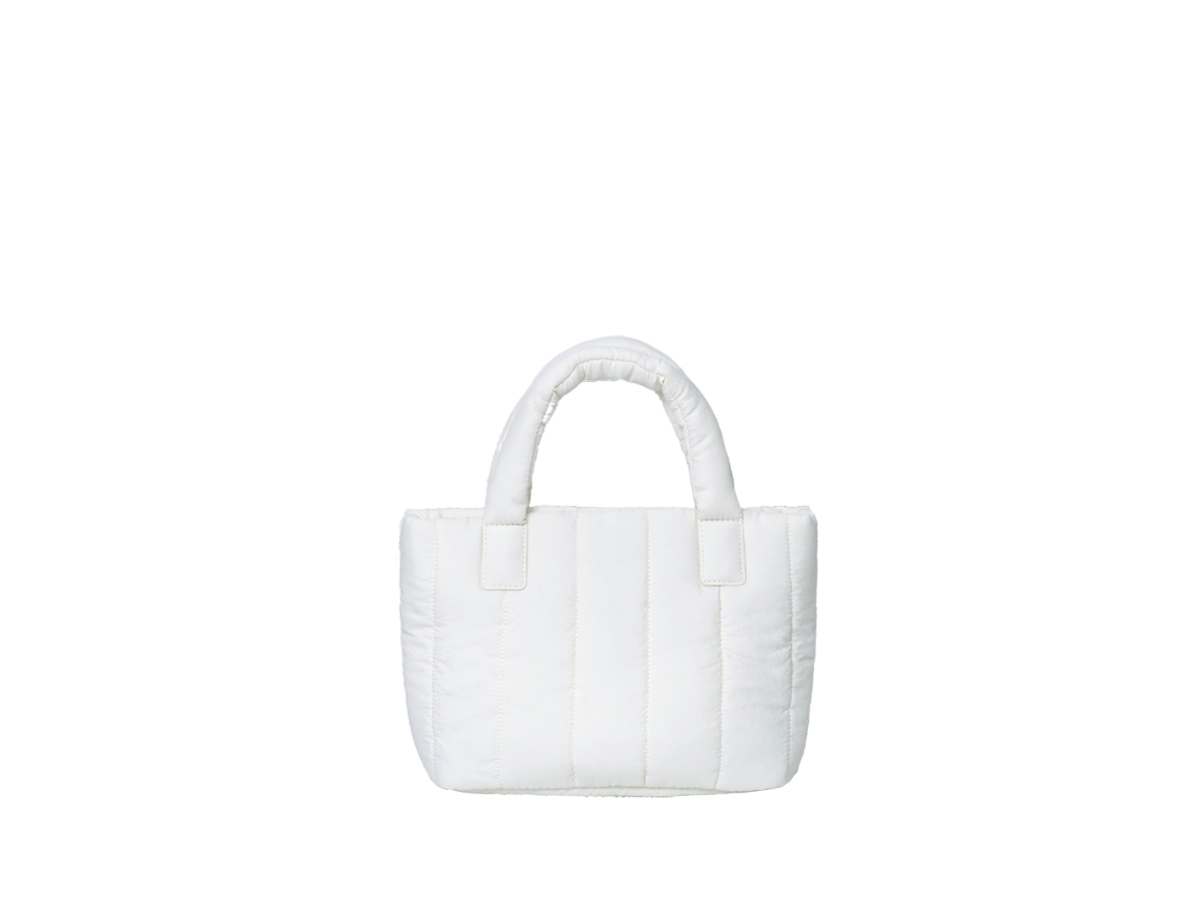 Marithe Francois Girbaud Classic Logo Padding Bag Ivory