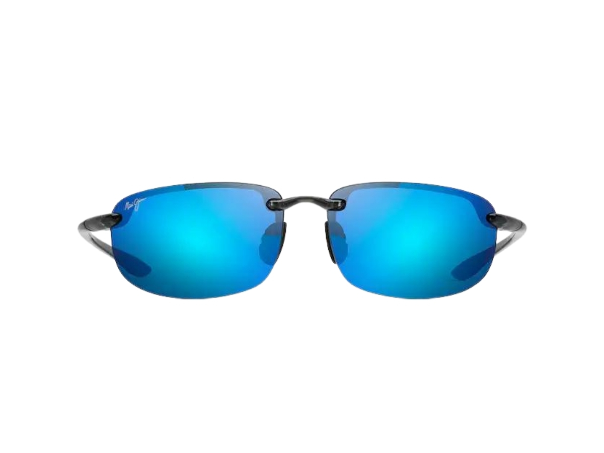 Maui Jim Ho'Okipa In Smoke Grey Frame With Blue Hawaii Lenses