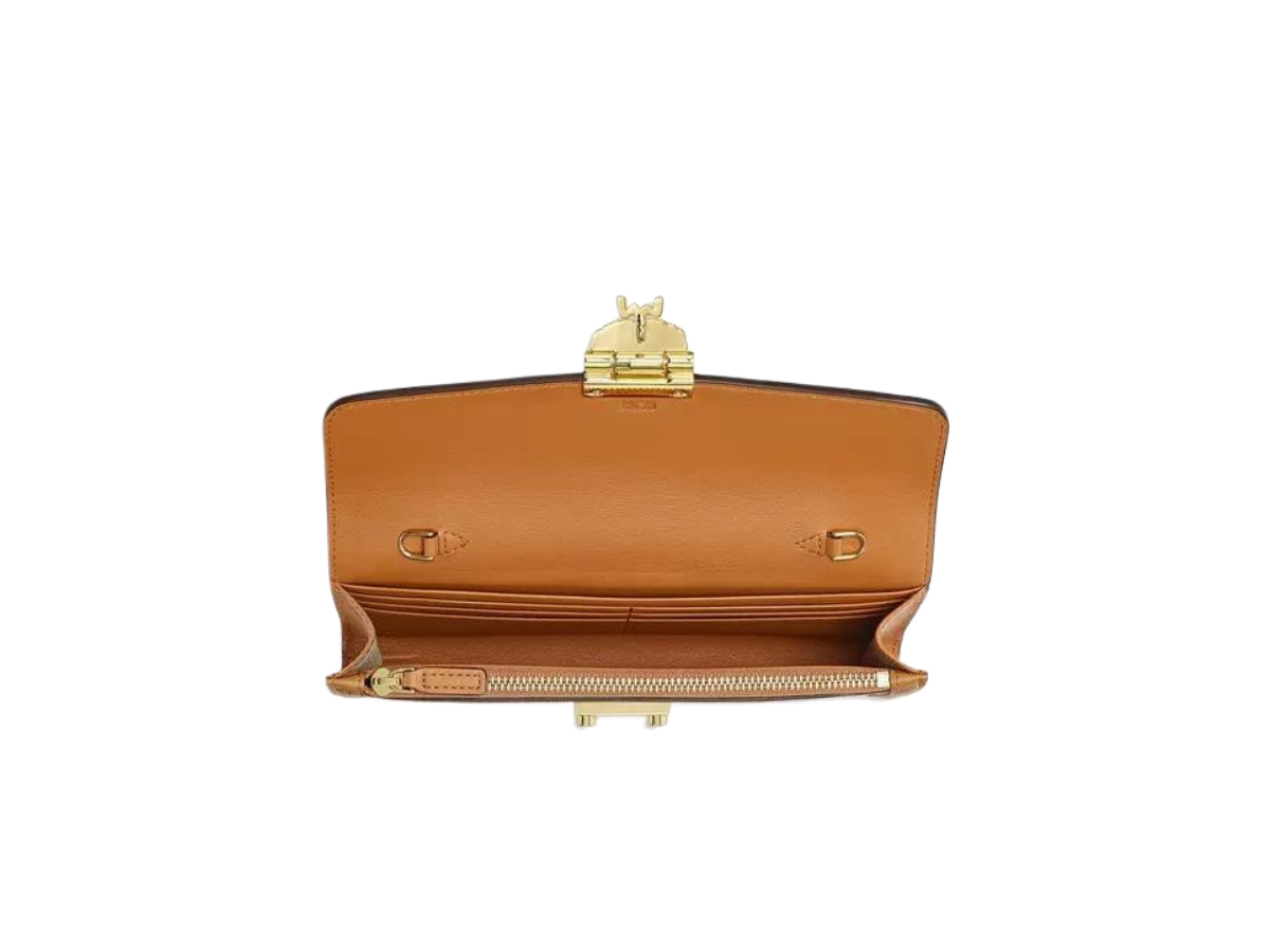 MCM Large Tracy Chain Wallet In Spanish Calf Leather With 24k Gold ...
