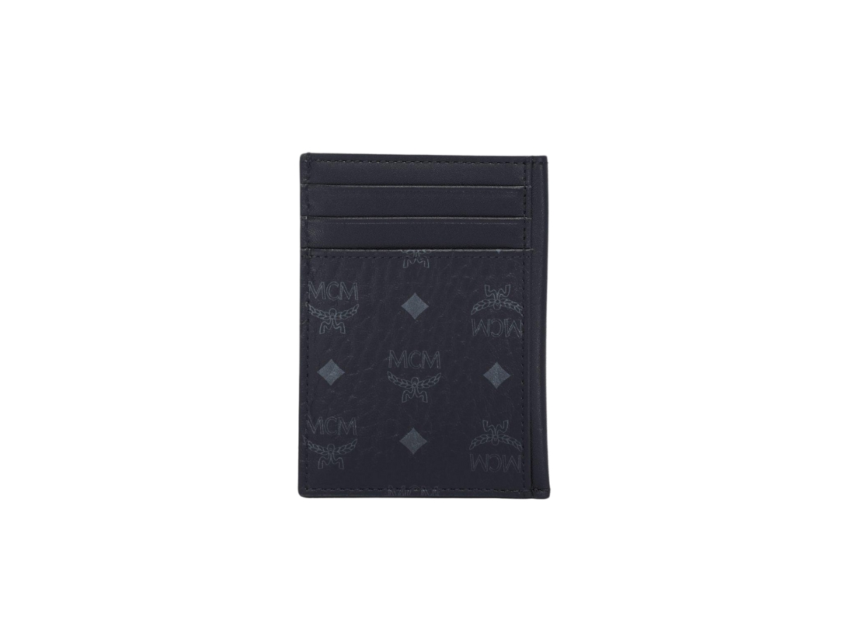 MCM N/S Card Case In Visetos Original 6 Card Slots Black
