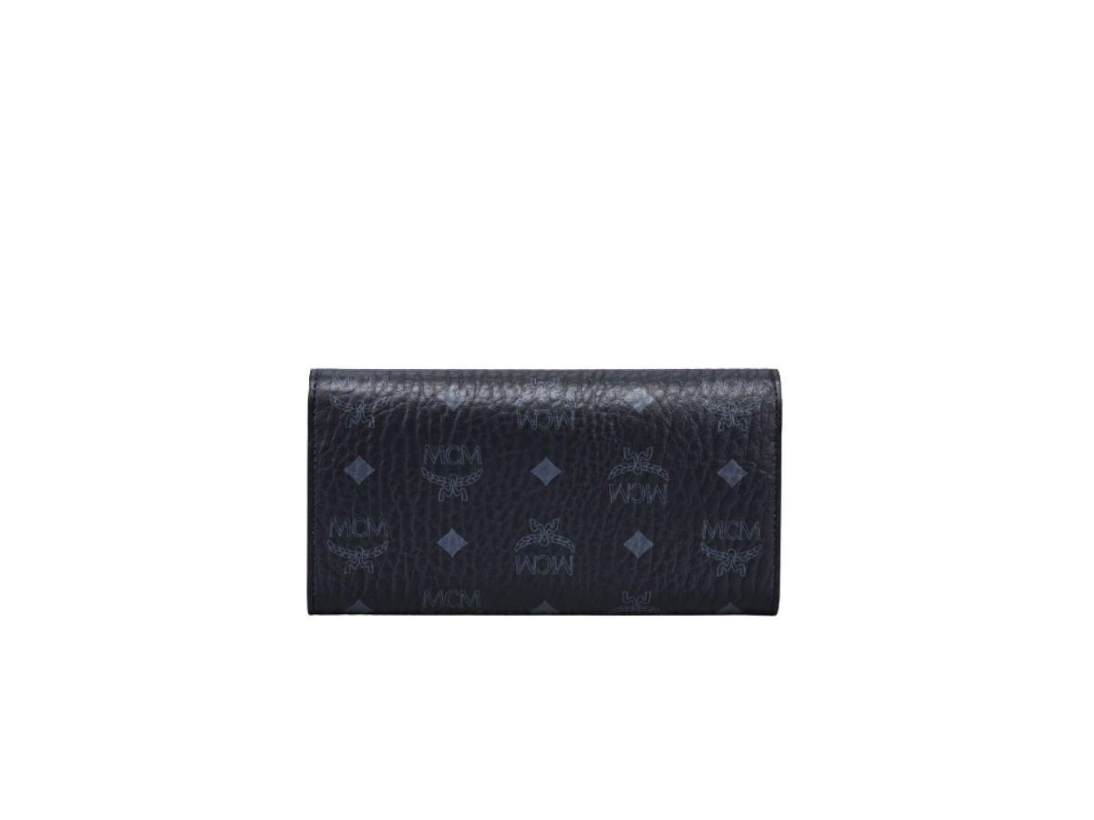 MCM Tracy Crossbody Wallet in Visetos Large Black | ของแท้