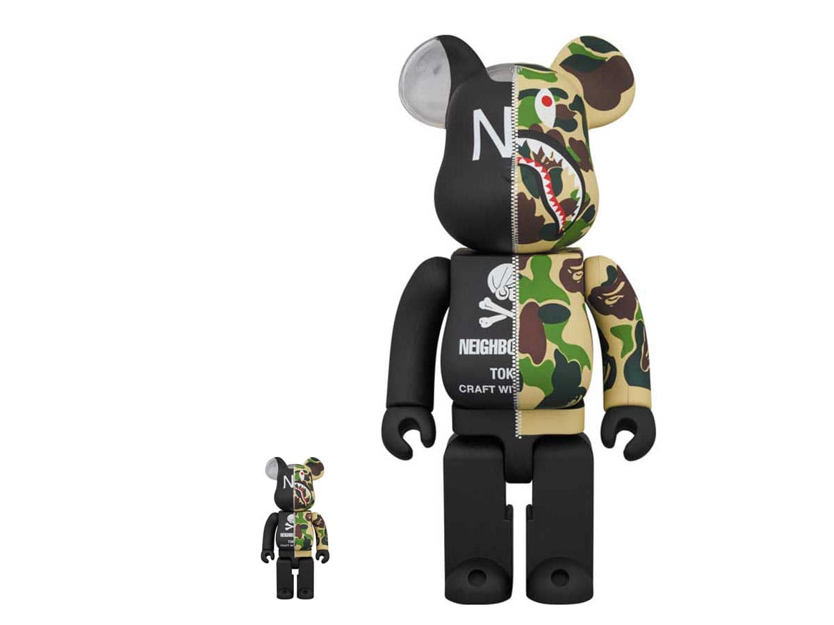 BE@RBRICK A Bathing Ape x Neighborhood 400% + 100% | ของแท้