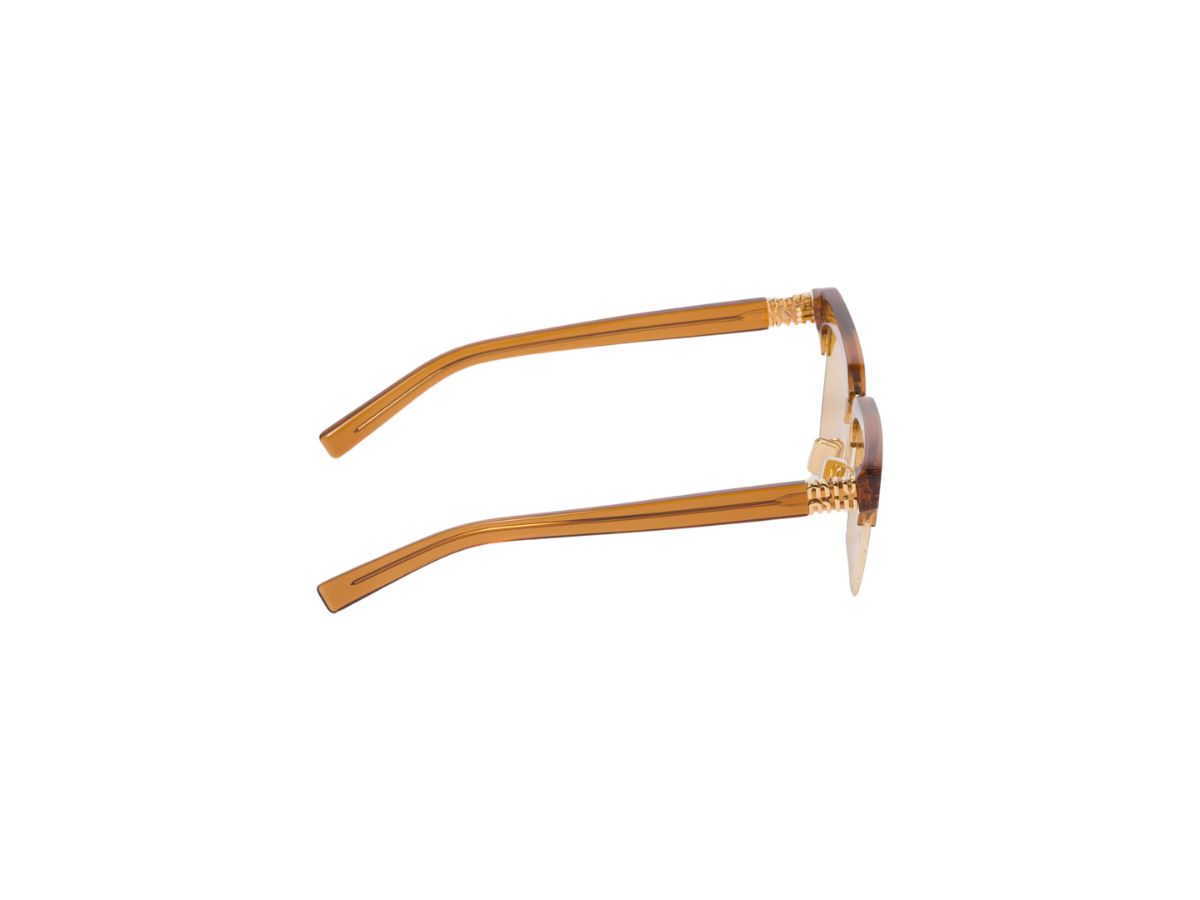 Miu Miu Runway Sunglasses In Bio-Acetate Frame Transparent Caramel With ...