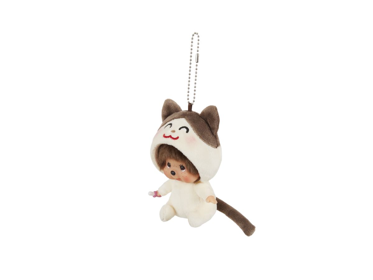 Monchhichi Irutoya Cat Big Face Keychain Size SS | ของแท้