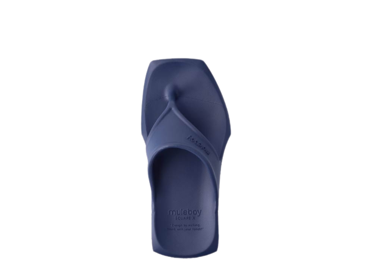 Muleboy Square X Flip Flop Indigo