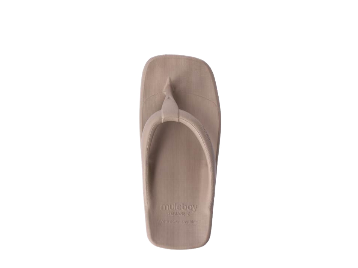Muleboy Square Z Flip Flop Tan