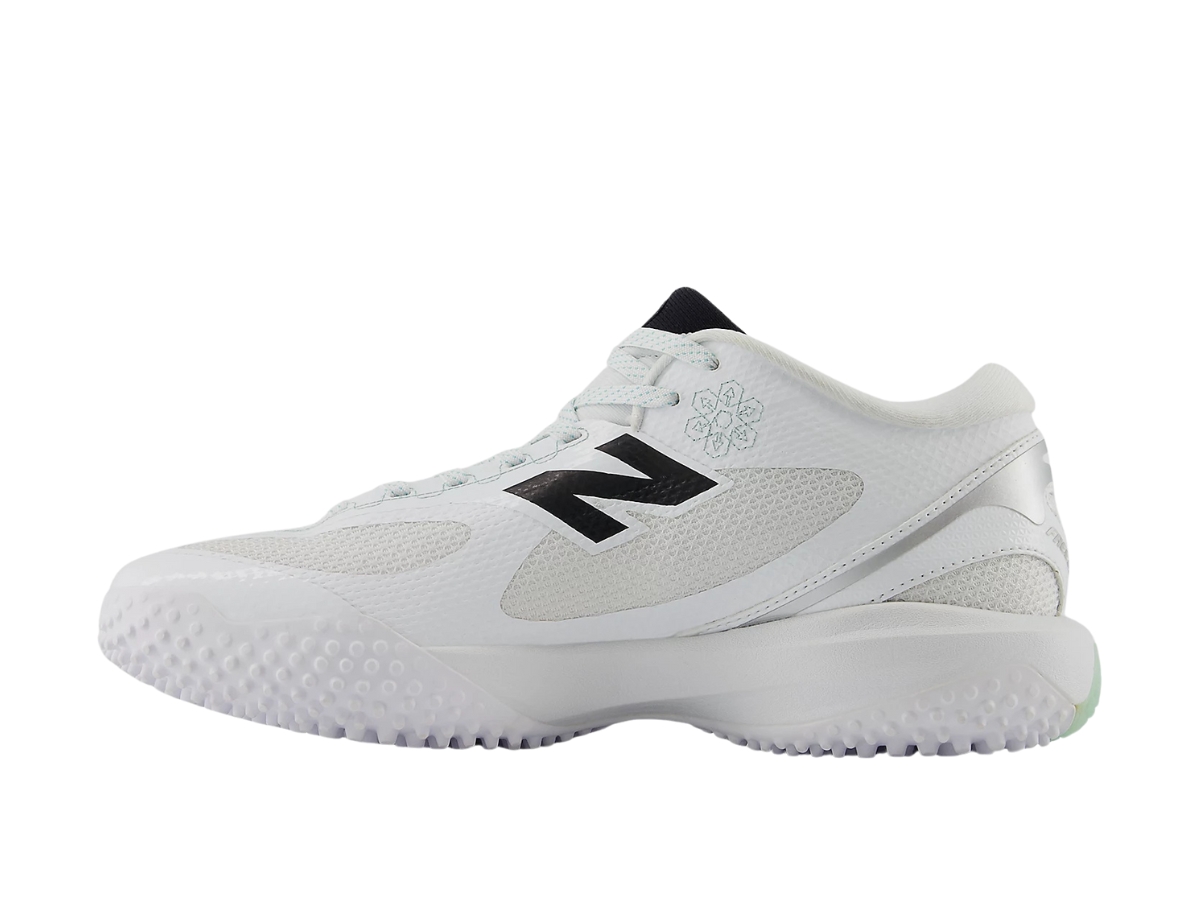 New Balance FreezeLX V5 Turf White With Black And Silver Metallic