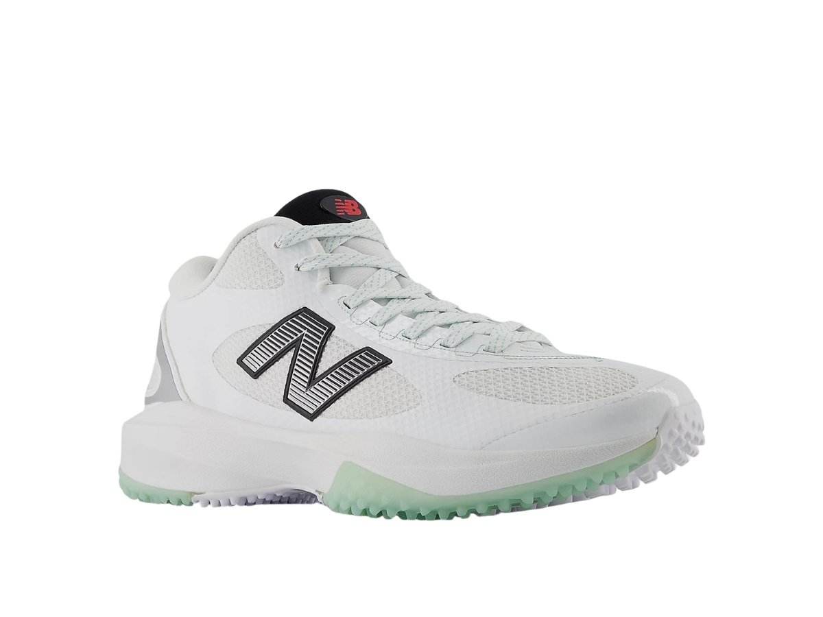 New Balance FreezeLX V5 Turf White With Black And Silver Metallic