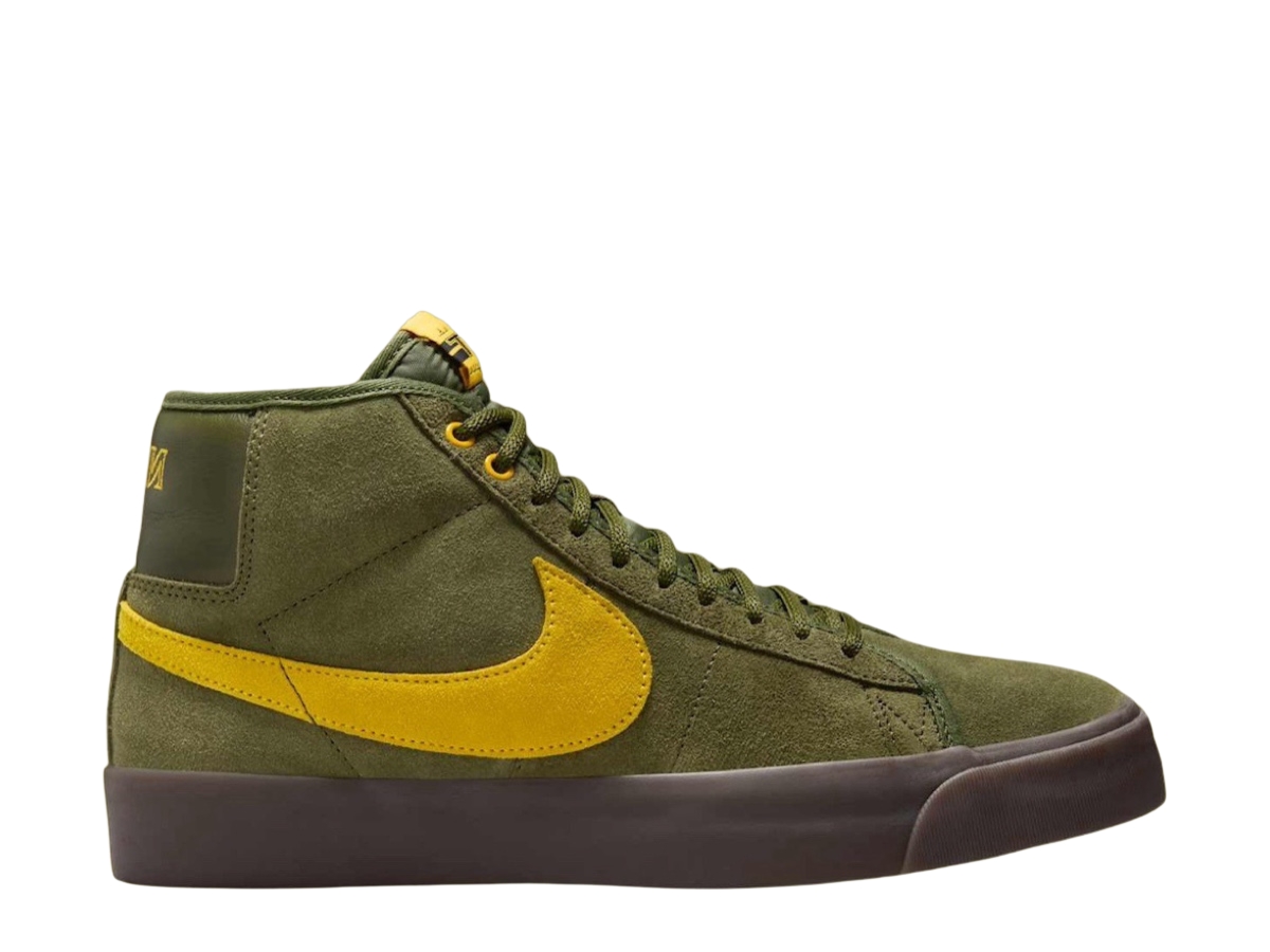 Nike SB Zoom Blazer Mid x Antihero Rough Green and Amarillo