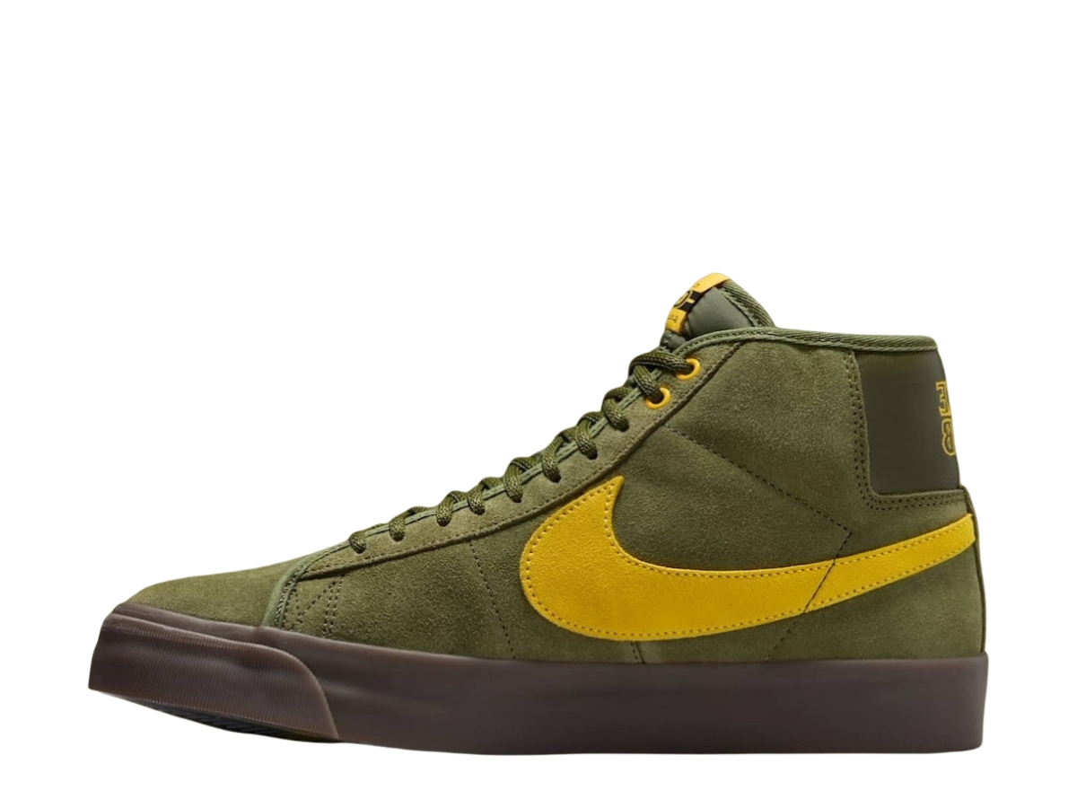 Nike SB Zoom Blazer Mid x Antihero Rough Green and Amarillo