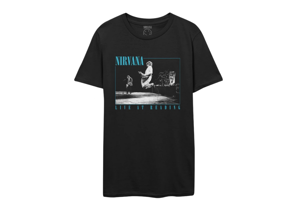 NIRVANA Live At Reading Tee Black Shop Authentic at SASOM