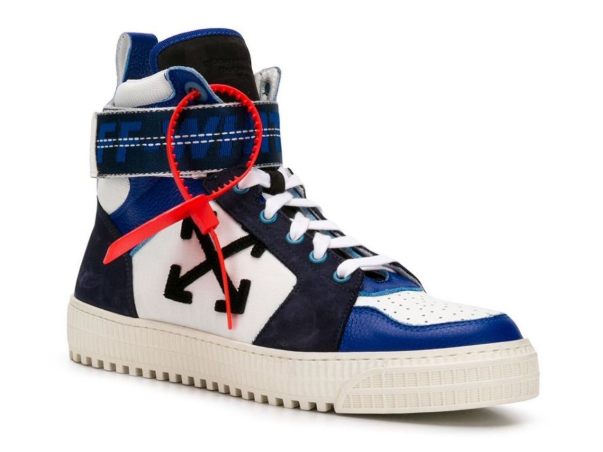 Off-White Industrial Belt Hi Top Blue Black | SASOM