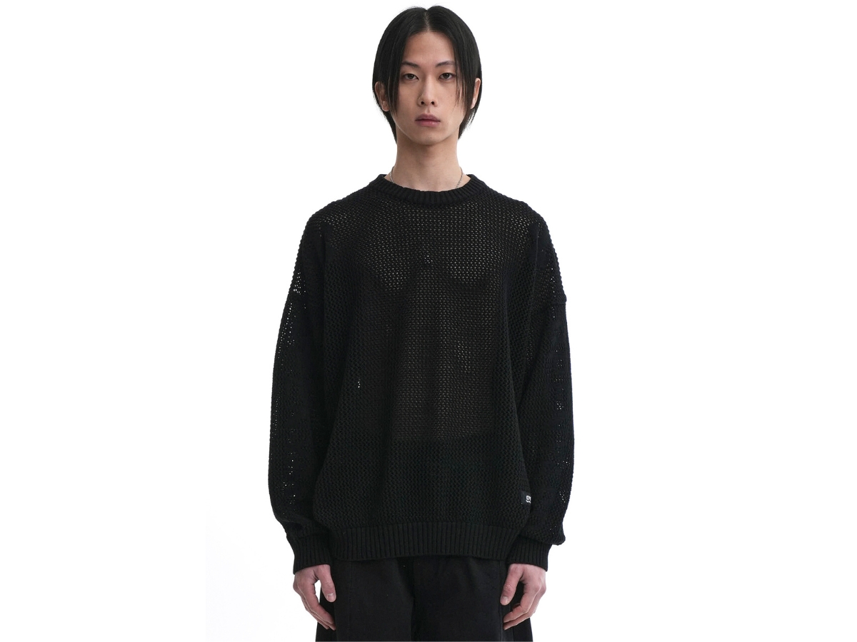 SASOM | apparel OY Mesh Opyd Knit Black Check the latest price now!